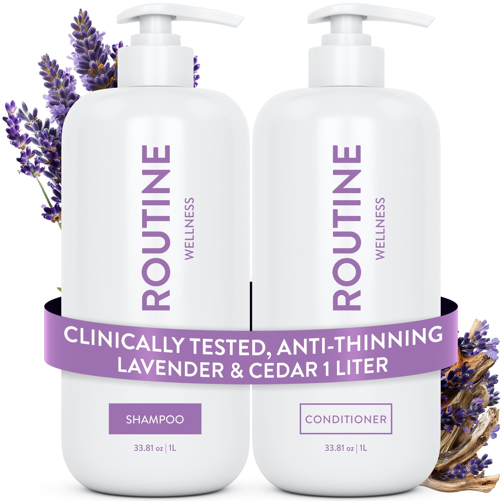 Routine Wellness 1 Liter Anti-Thinning Volumizing Shampoo and ...