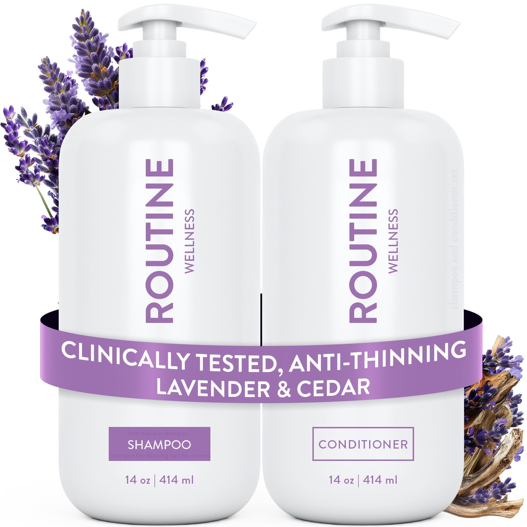 Routine Wellness Anti-Thinning Volumizing Shampoo and Conditioner Set ...