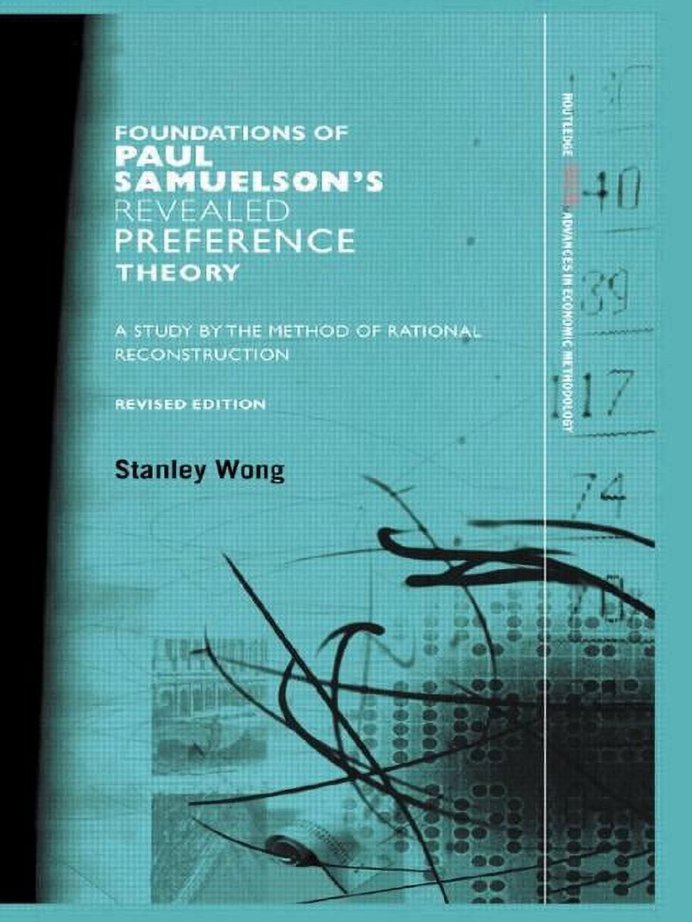 Routledge INEM Advances in Economic Meth Foundations of Paul Samuelson ...