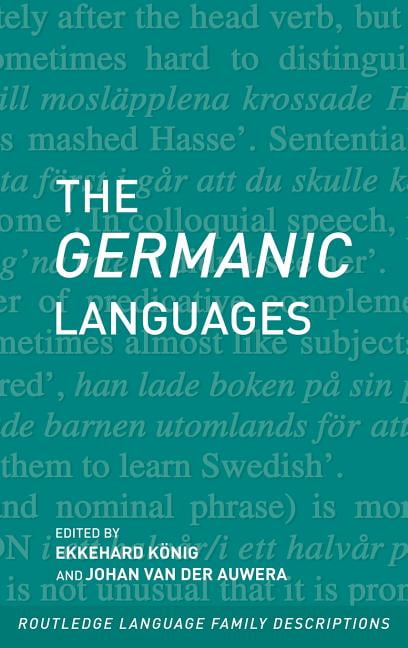 Routledge Language Family The Germanic Languages, (Hardcover) - Walmart.com