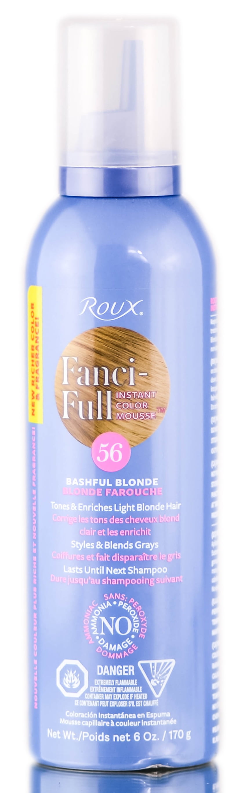Roux Fanci-Full Color Styling Mousse (Bashful Blonde #56) - Walmart.com