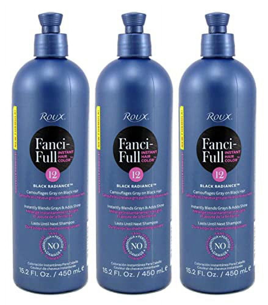 Roux Fanci-Full Rinse #12 Black Radiance 15.2 Ounce (449ml) (3 Pack) - Walmart.com