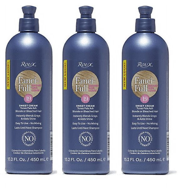 Roux Fanci-Full Rinse, 19 Sweet Cream, 15.2 Fluid Ounce (3 Pack ...