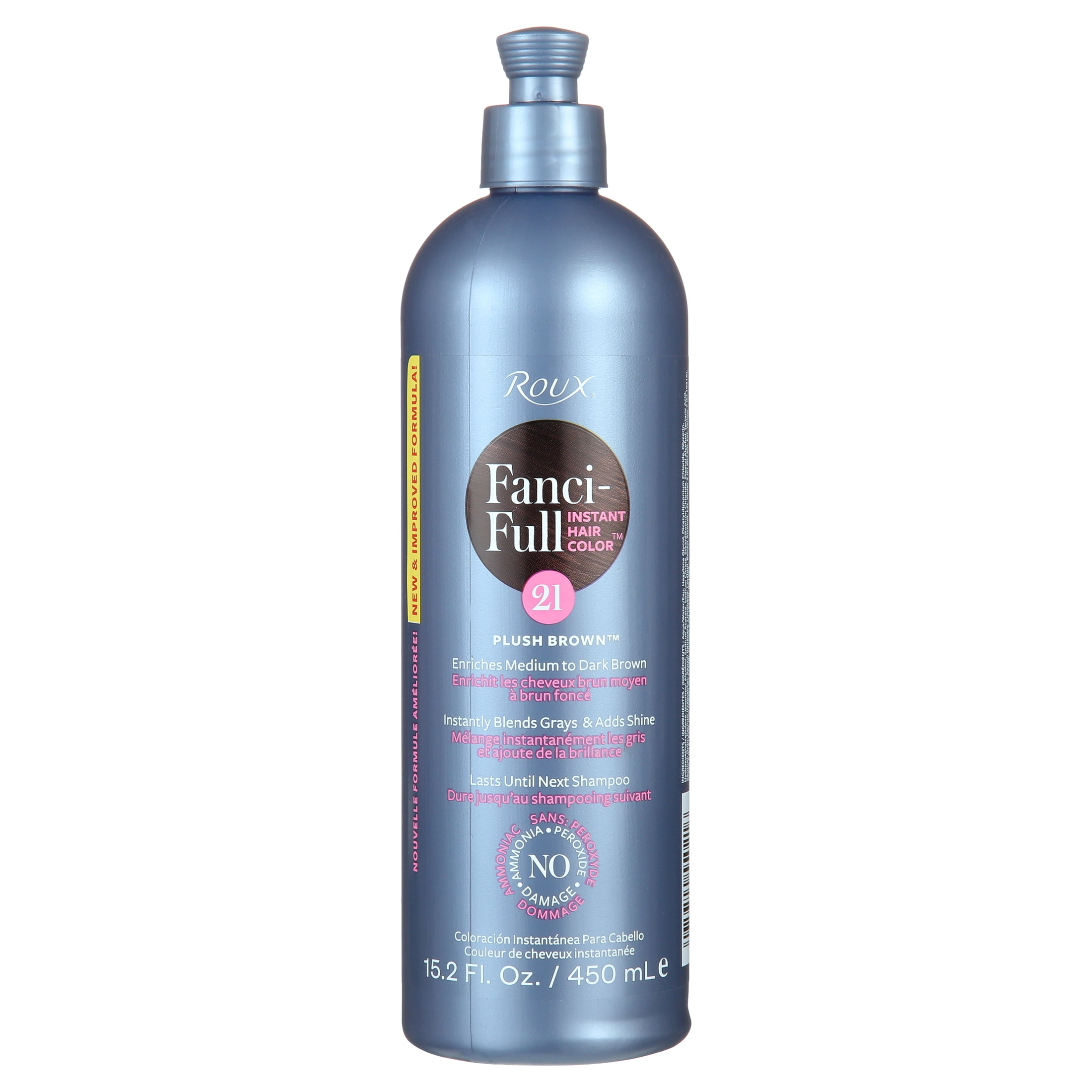 Roux Fanci-Full No Ammonia Temporary Hair Color Rinse, Plush Brown, 15. ...