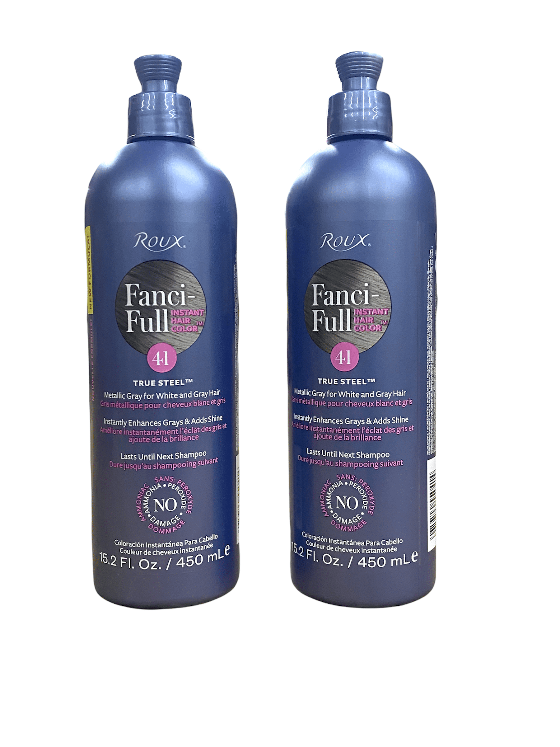 Roux Fanci-Full Temporary Hair Color Rinse, True Steel Metallic Gray ...