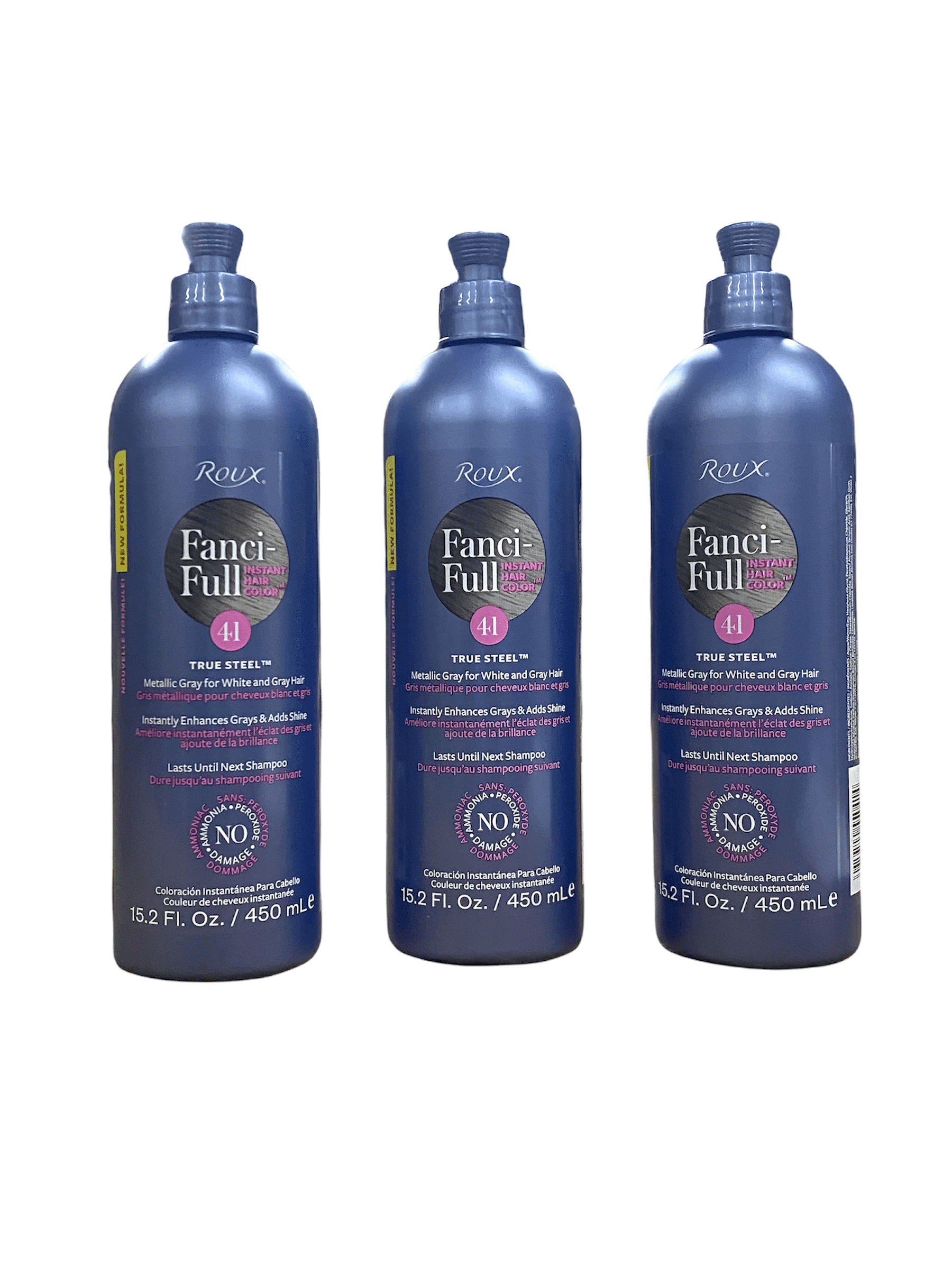 Roux Fanci-Full Rinse #41 True Steel 15.2 Ounce (449ml) (3 Pack ...