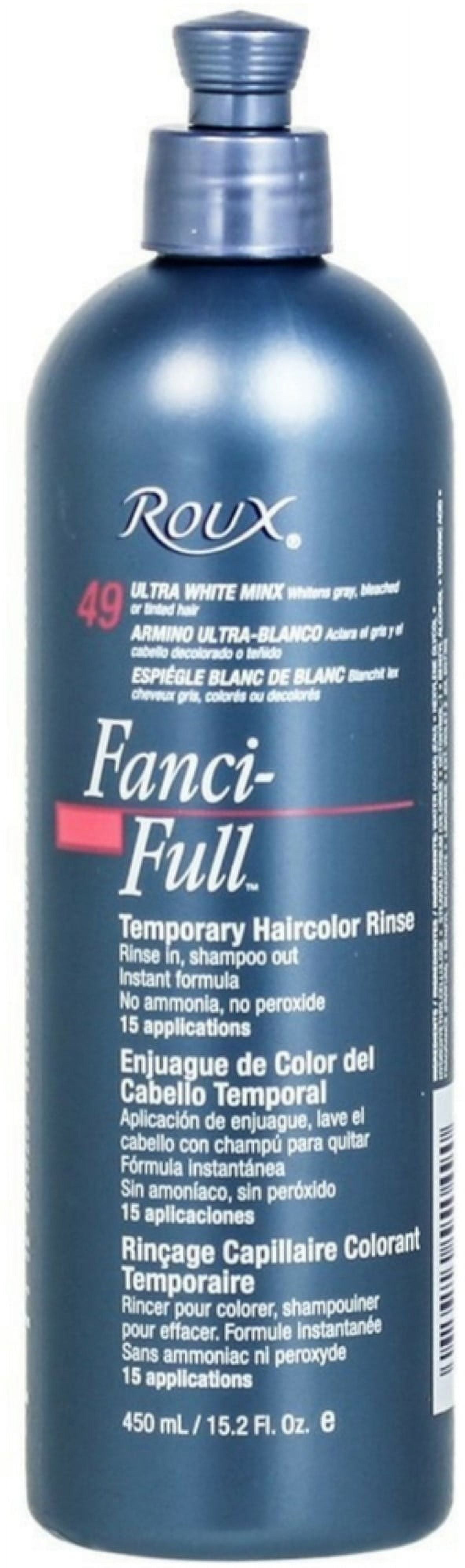 Roux Fanci-Full Temporary Hair Color Rinse 49 Ultra White Minx, 15.2 oz ...