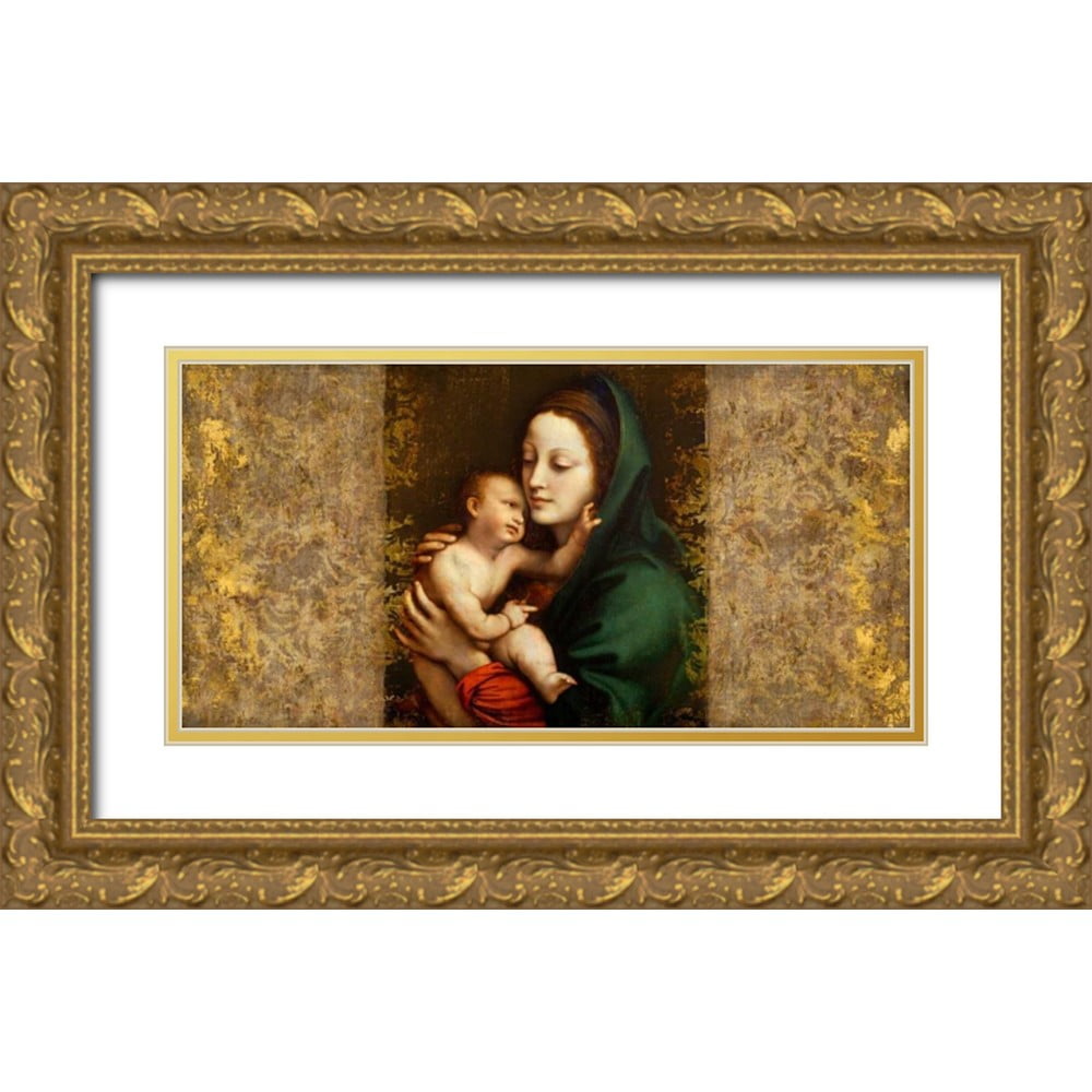 Roux, Simon 18x11 Gold Ornate Wood Framed with Double Matting Museum ...