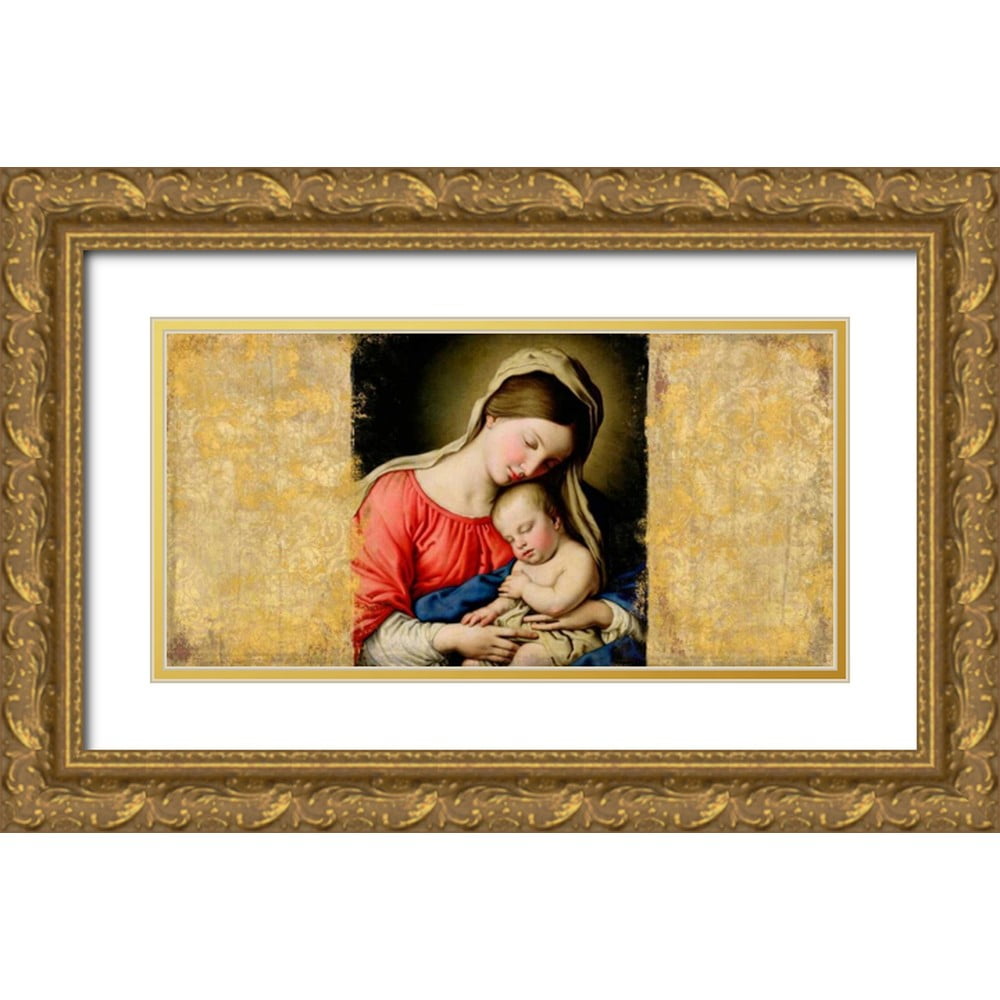 Roux, Simon 32x18 Gold Ornate Wood Framed with Double Matting Museum ...