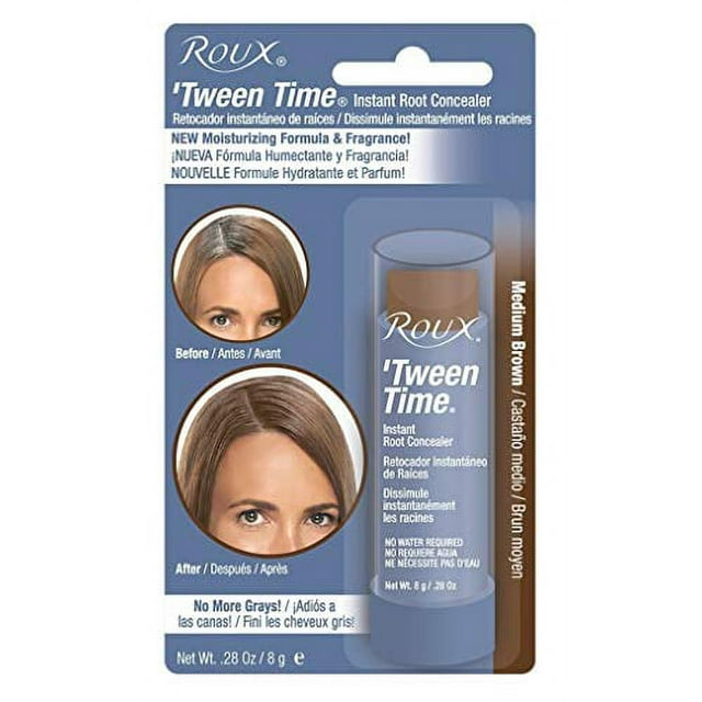 Roux Temporary Haircolor Touch-Up Stick Med Brown - Walmart.com