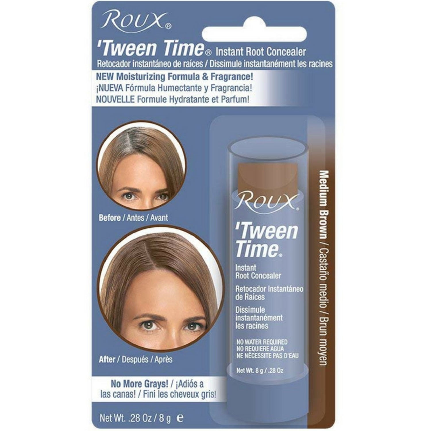 Roux Tween Time Touch Up Stick Medium Brown, Pack of 12 - Walmart.com