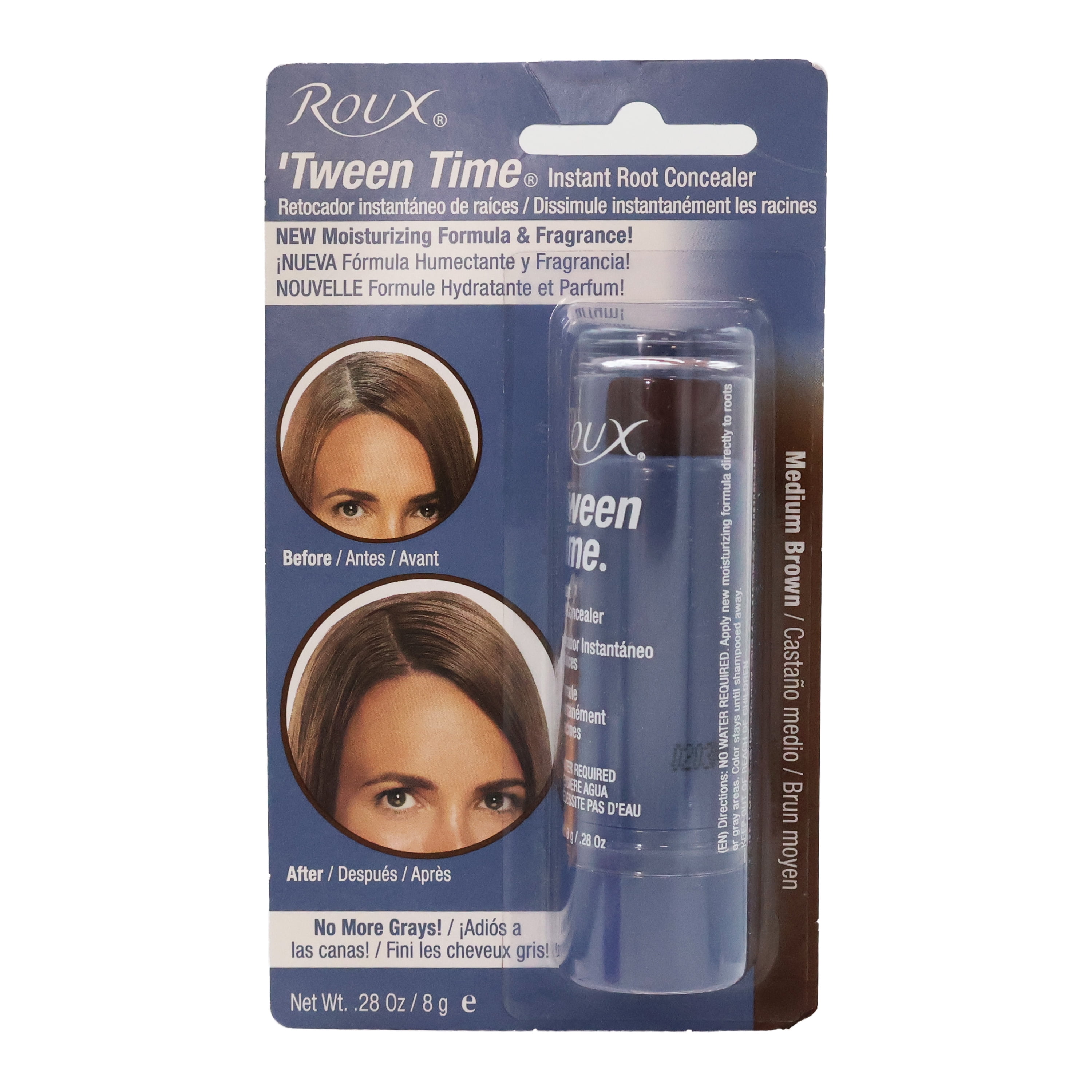 Roux Tween Time Touch Up Stick Medium Brown - Walmart.com