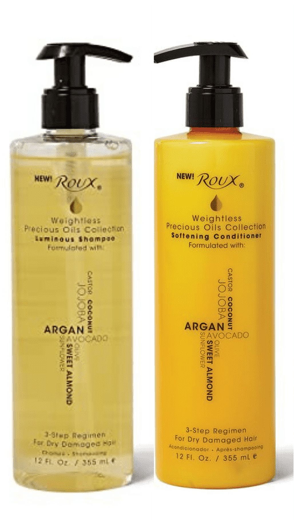 Roux Weightless Shampoo and Conditioner Set -Natural Shampoo for Dry Damaged Hair - Walmart.com