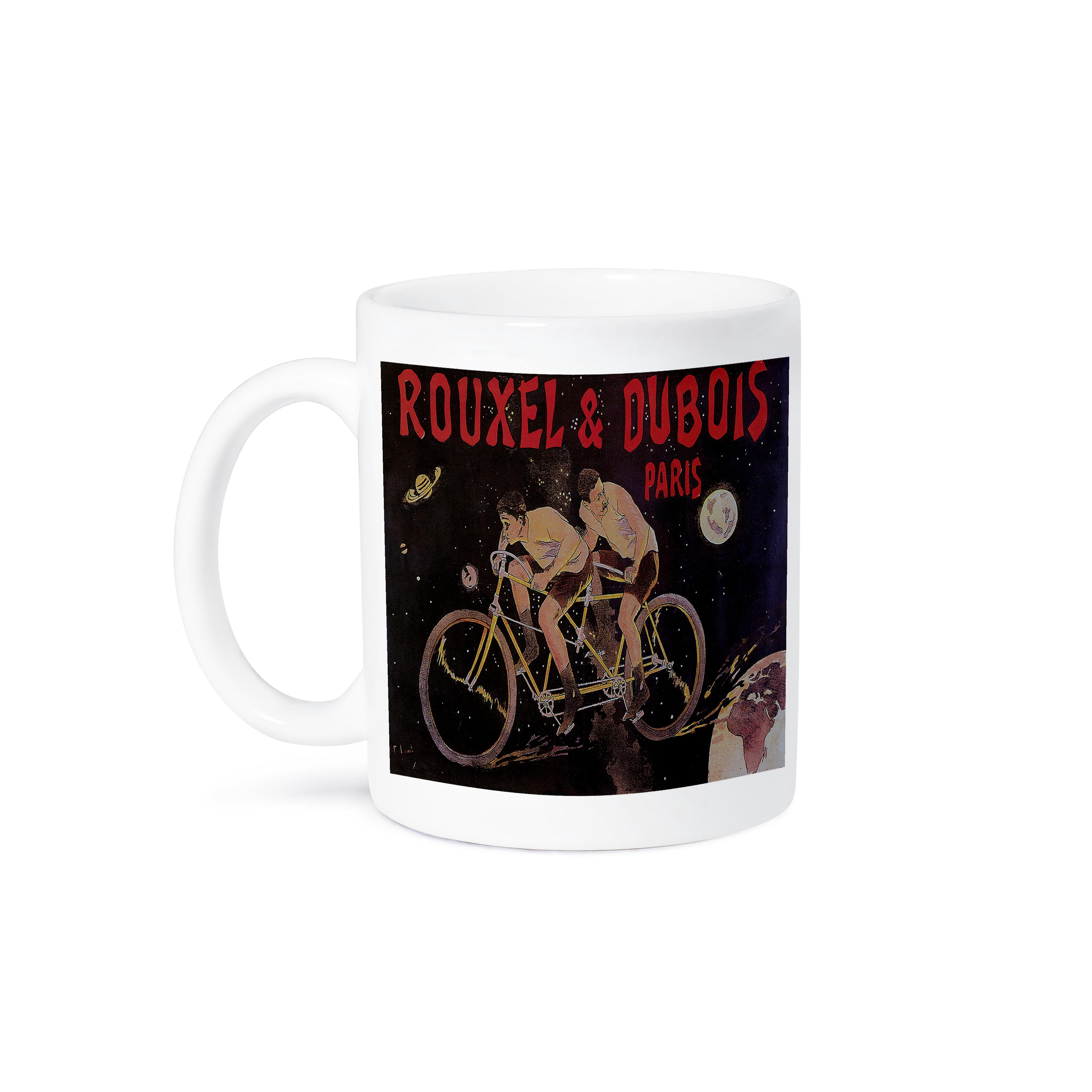 3dRose, Rouxel and Dubois Pairs France Tandem Bicycle Poster, 11oz Mug ...