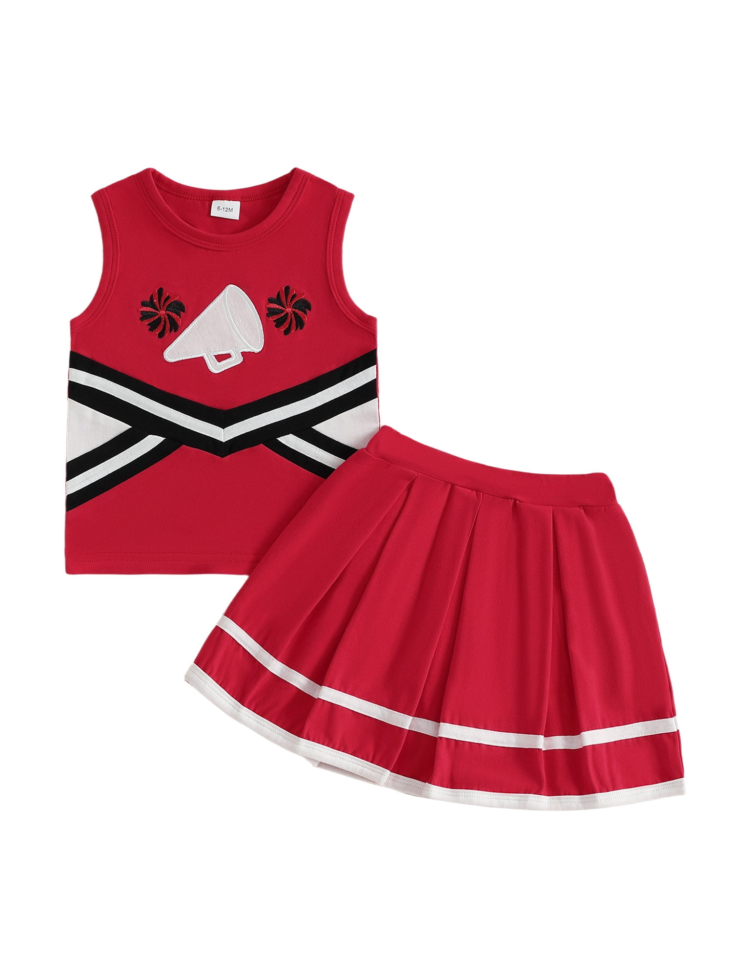 Rovasas Girl Cheerleading Outfits Contrast Color Sports Tank Tops A ...