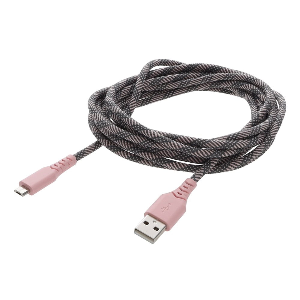 Rove RV10FTMUSB 10 ft. Micro to USB Braided Cable Extra Long Charging ...