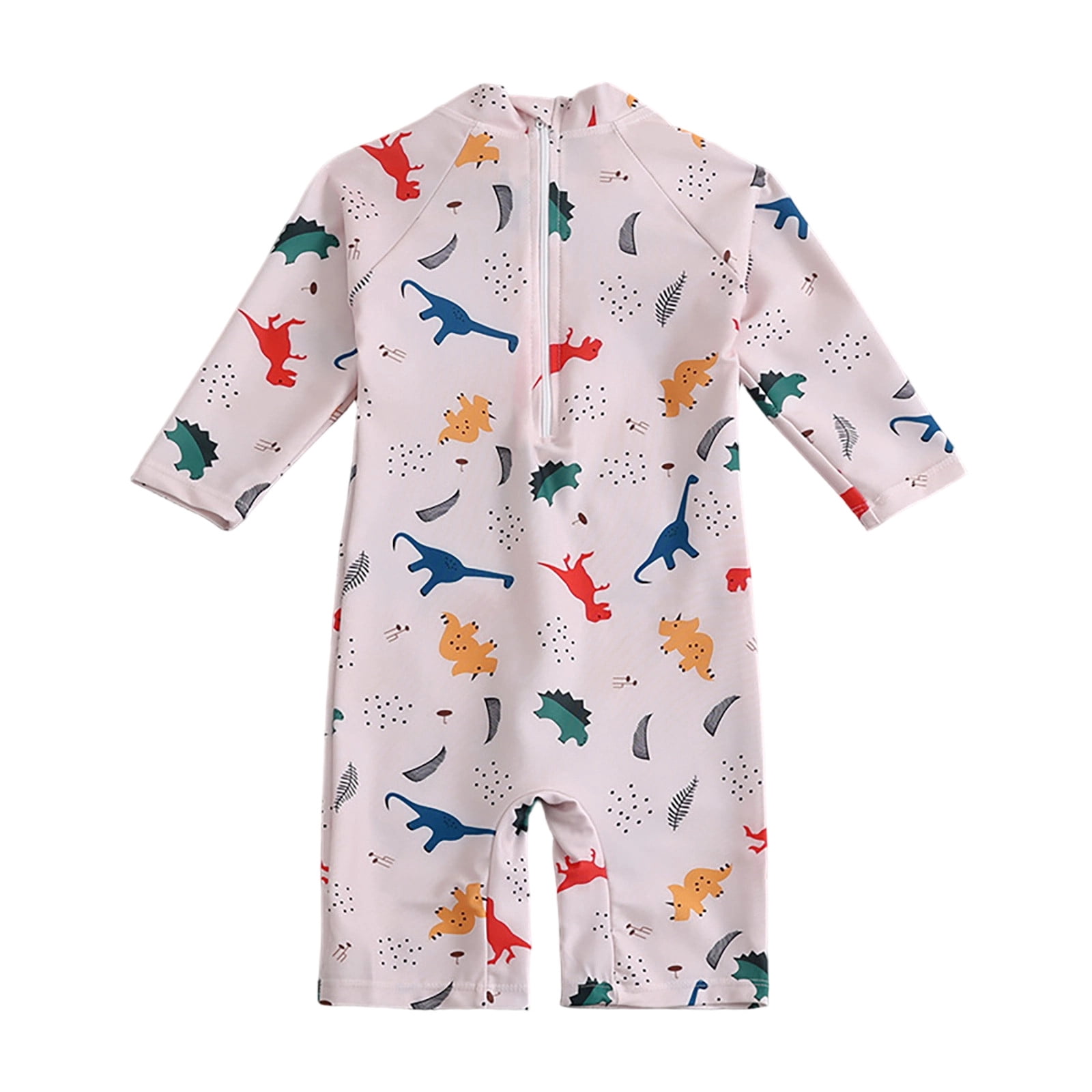 Rove Studio Boys Dinosaur UPF 50+ One-Piece Rash Guard, Long Sleeve Sun ...