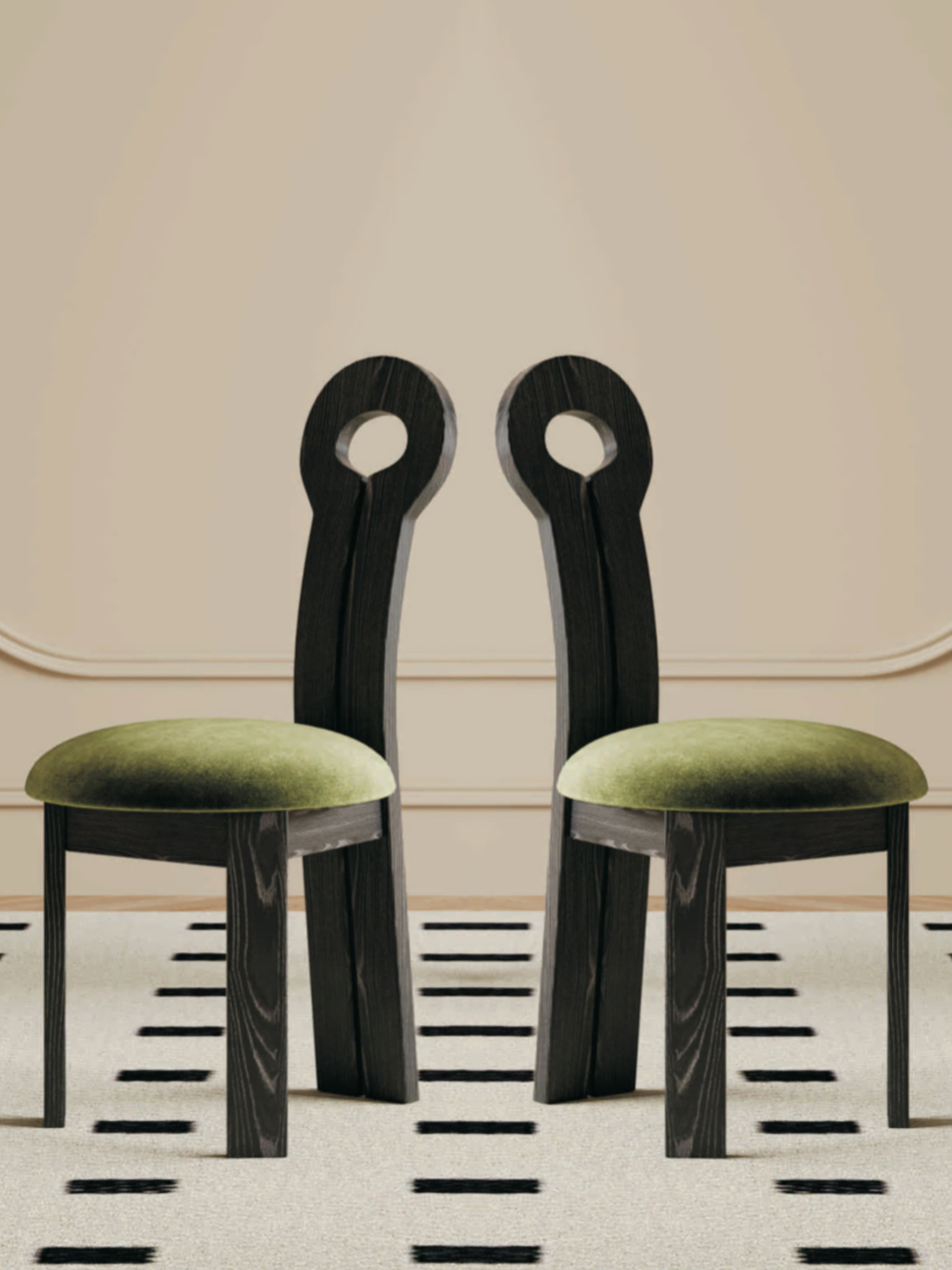 Rove Upholstered Side Chair Set of 2 - Walmart.com