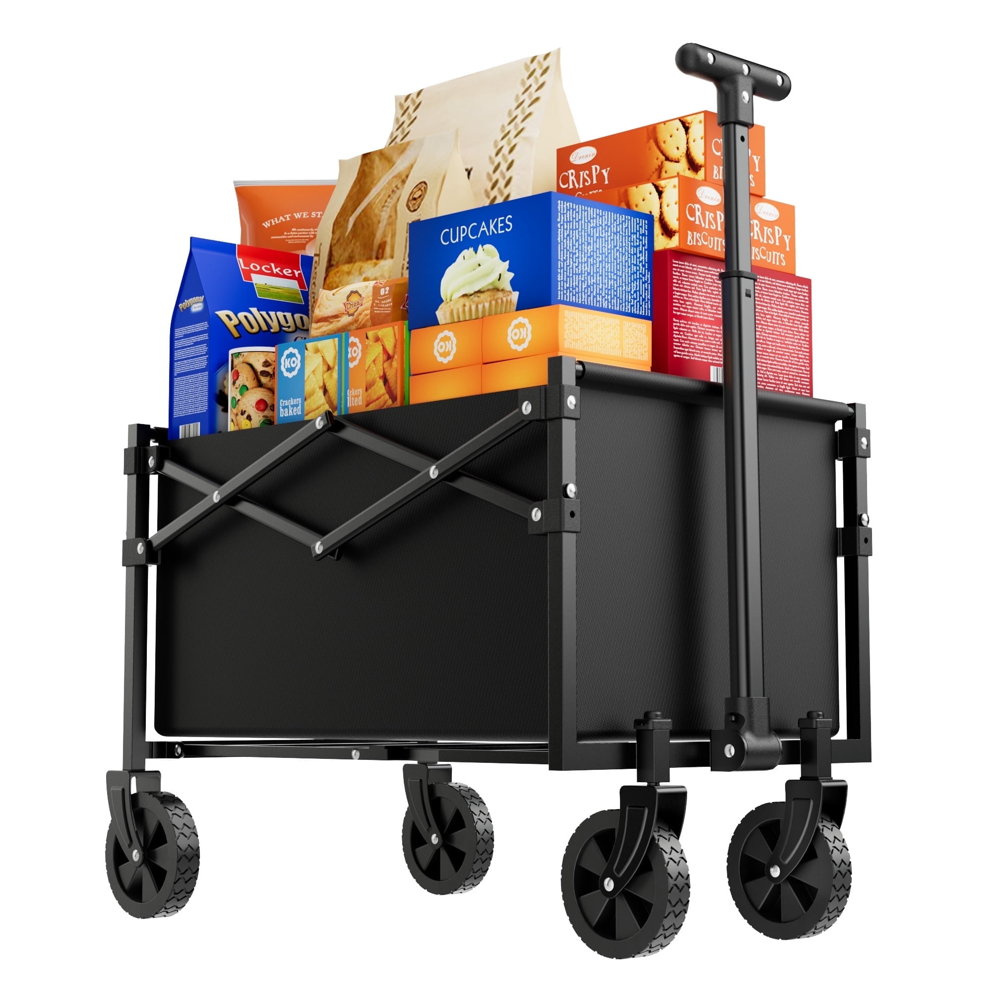 RoveStep Lite Collapsible Folding Wagon - Lightweight Utility Cart, 50L ...