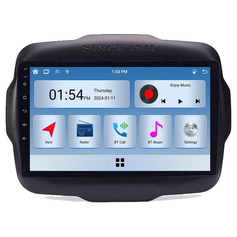 RoverOne 6+128G Android Car Stereo Bluetooth Carplay GPS for Jeep Renegade 2014-2018 - Walmart.com