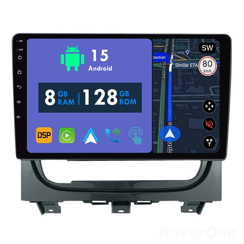 RoverOne 8GB+128GB Car Radio Bluetooth CarPlay GPS Navigation Stereo ...