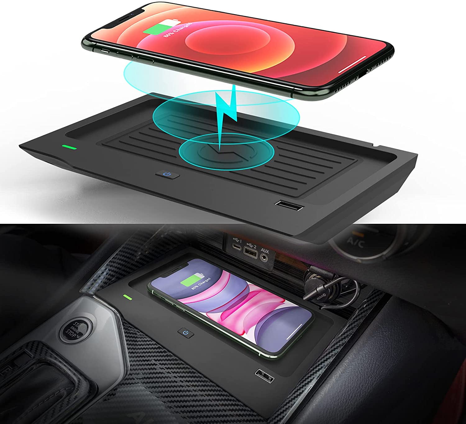 RoverOne Qi Car Wireless Charging pad for Nissan Altima 2019 - 2024 L34 ...