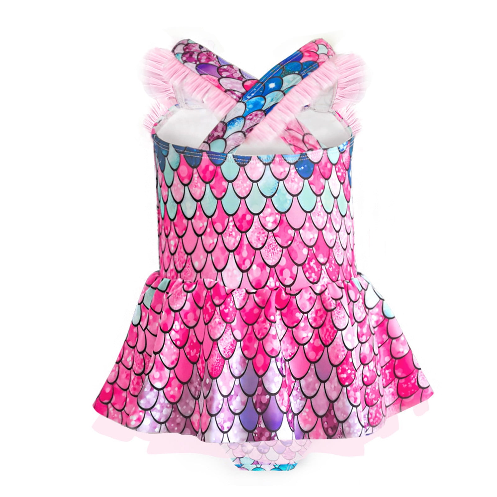 Rovga 12-13 Years Girls' Swimwear Sleeveless Fish Tail Set Dress ...
