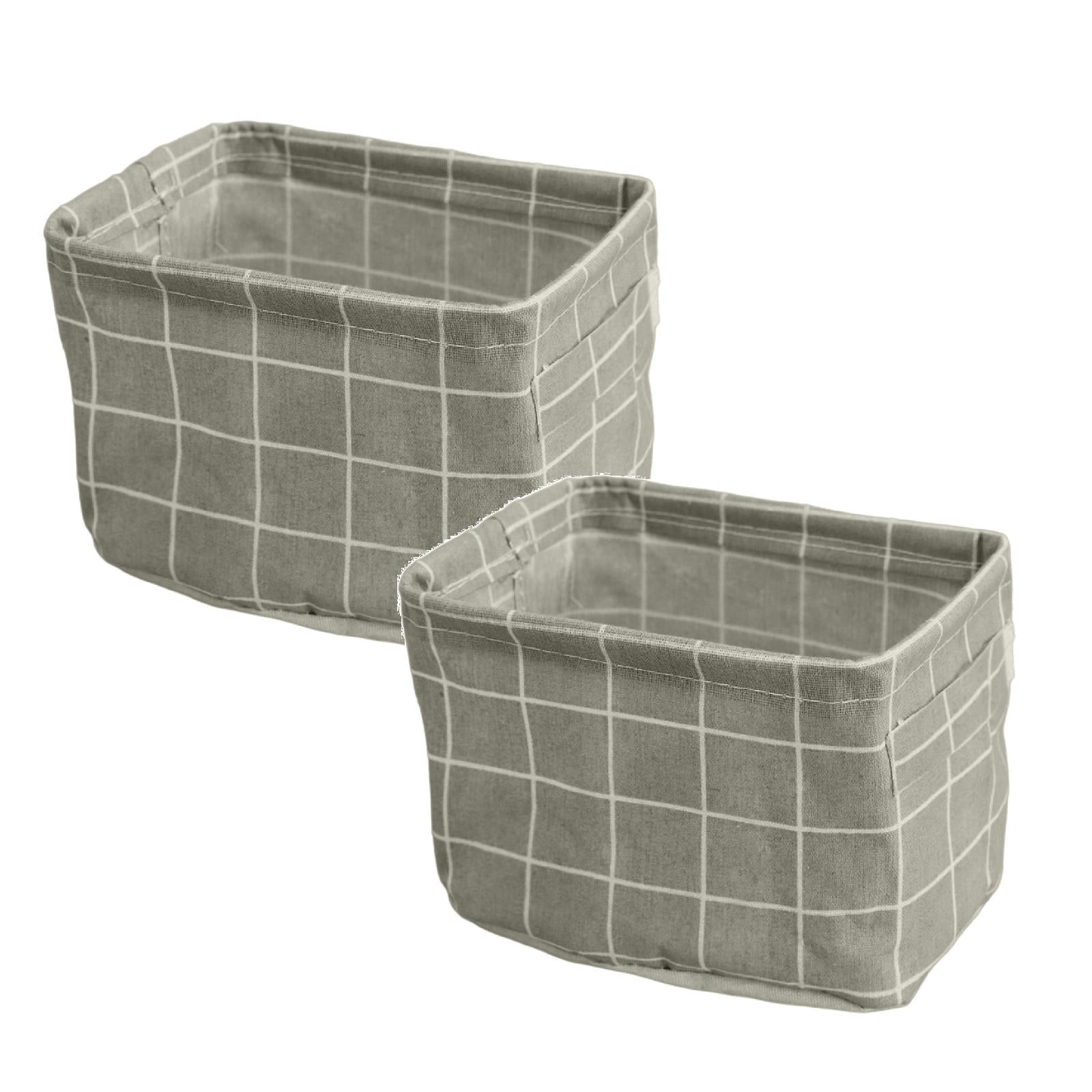 Rovga 2 Pieces Collapsible Fabric Storage Cubes Organizer With Handles ...