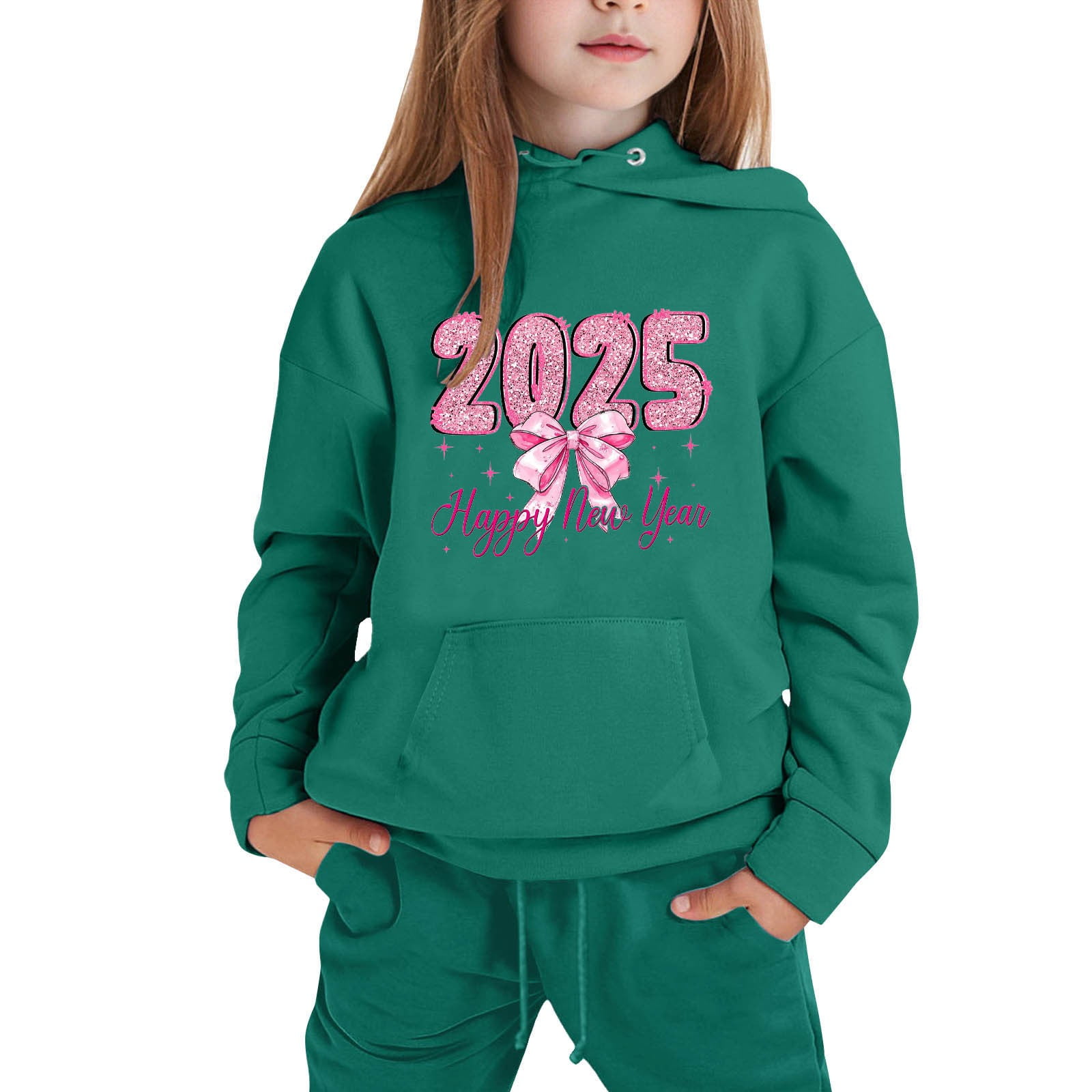 Rovga 3-4 Years Girl Clothes Children Letter Graphic Sleepwear Long ...