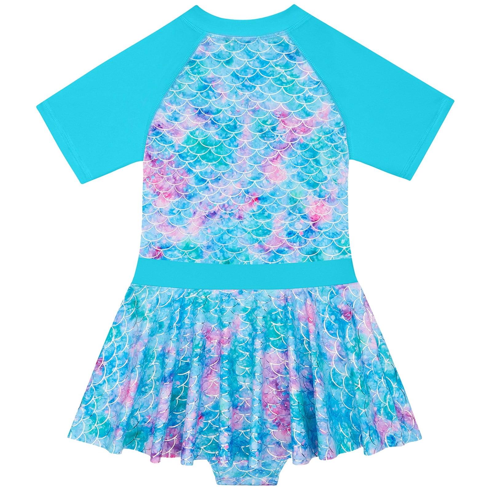 Rovga 4-5 Years Toddler Girl Swimsuit Sleeveless Fish Tail Set Scale ...