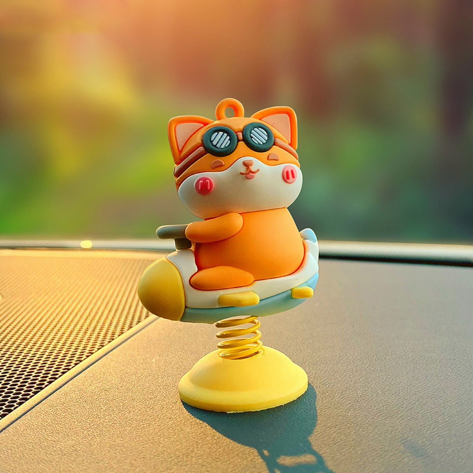 Rovga Animals Cute Car Decor Decorations Bobblehead Car Accessories ...