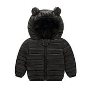 Fymall Baby Girl Boy Winter Warm Long Sleeve Plush Hooded Jacket Coat Outerwear - Walmart.com