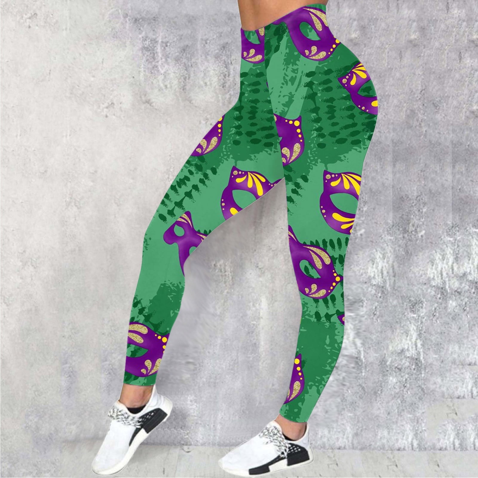 Rovga Lifting Leggings High Elastic Waist Jeans Thermal Stripe Print ...