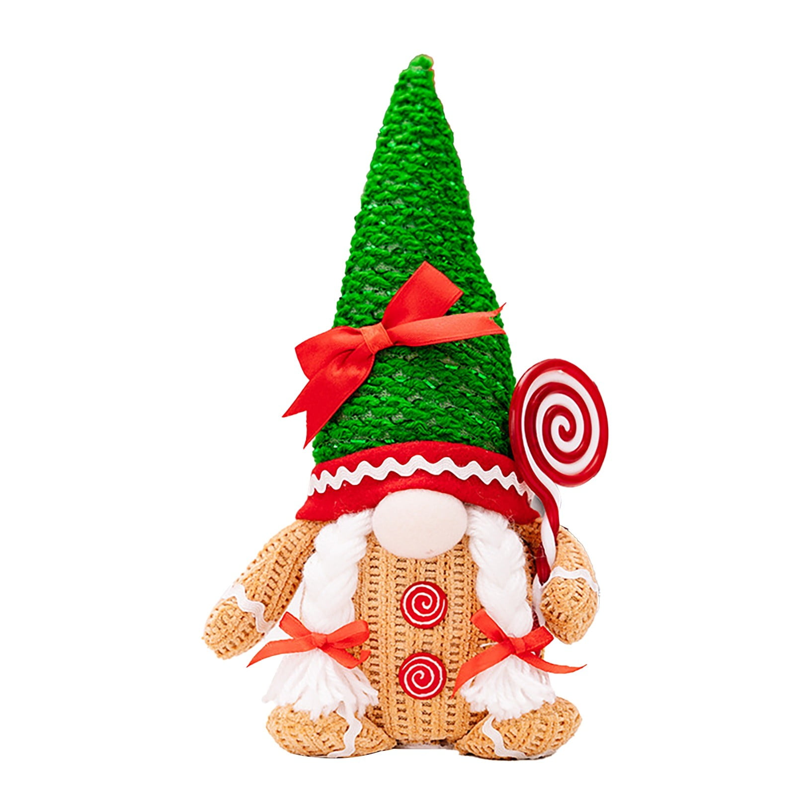 Rovga Christmas Decorations Cute Doll Holding A Lollipop Ornaments ...