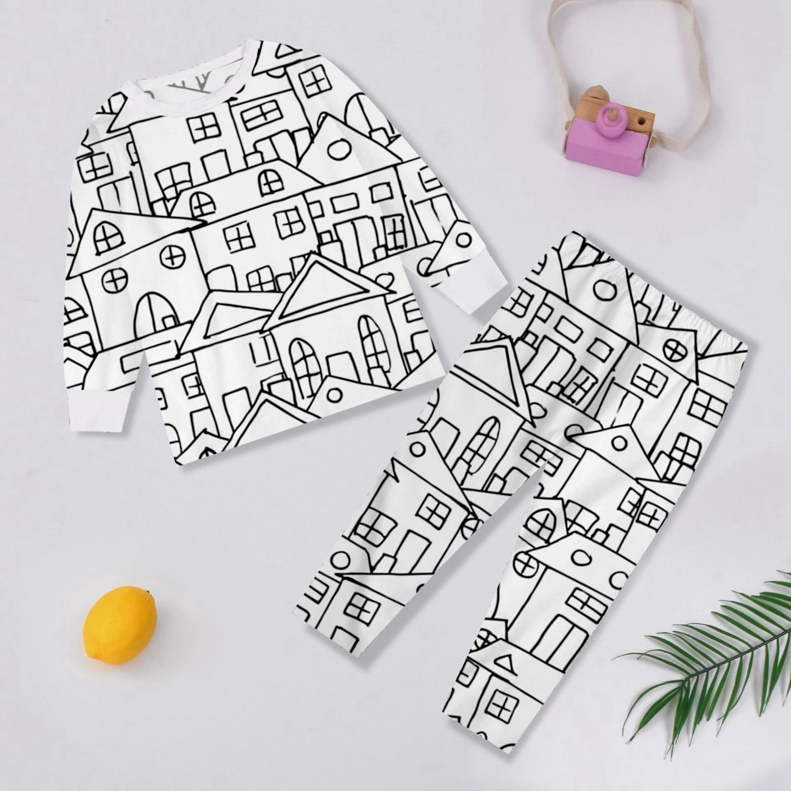 Rovga Clohes For Boys O Neck Cartoon Graphic Long Sleevekid Diy Hand ...