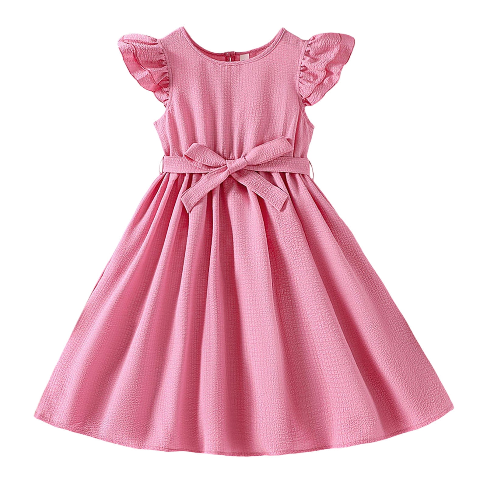 Rovga Girls' Dresses Toddler Fly Sleeve Dress Dance Party Dresses ...