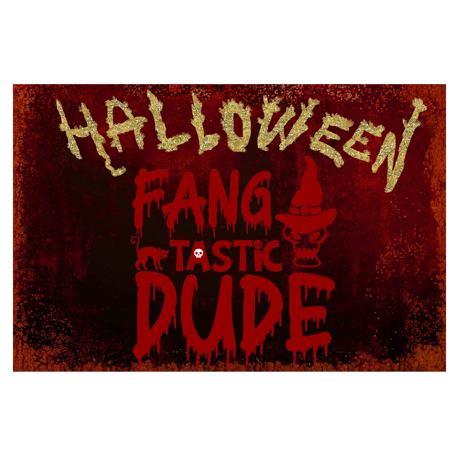 Rovga Halloween Clown Door Mat Fangtastic Carpet Decorations Halloween ...