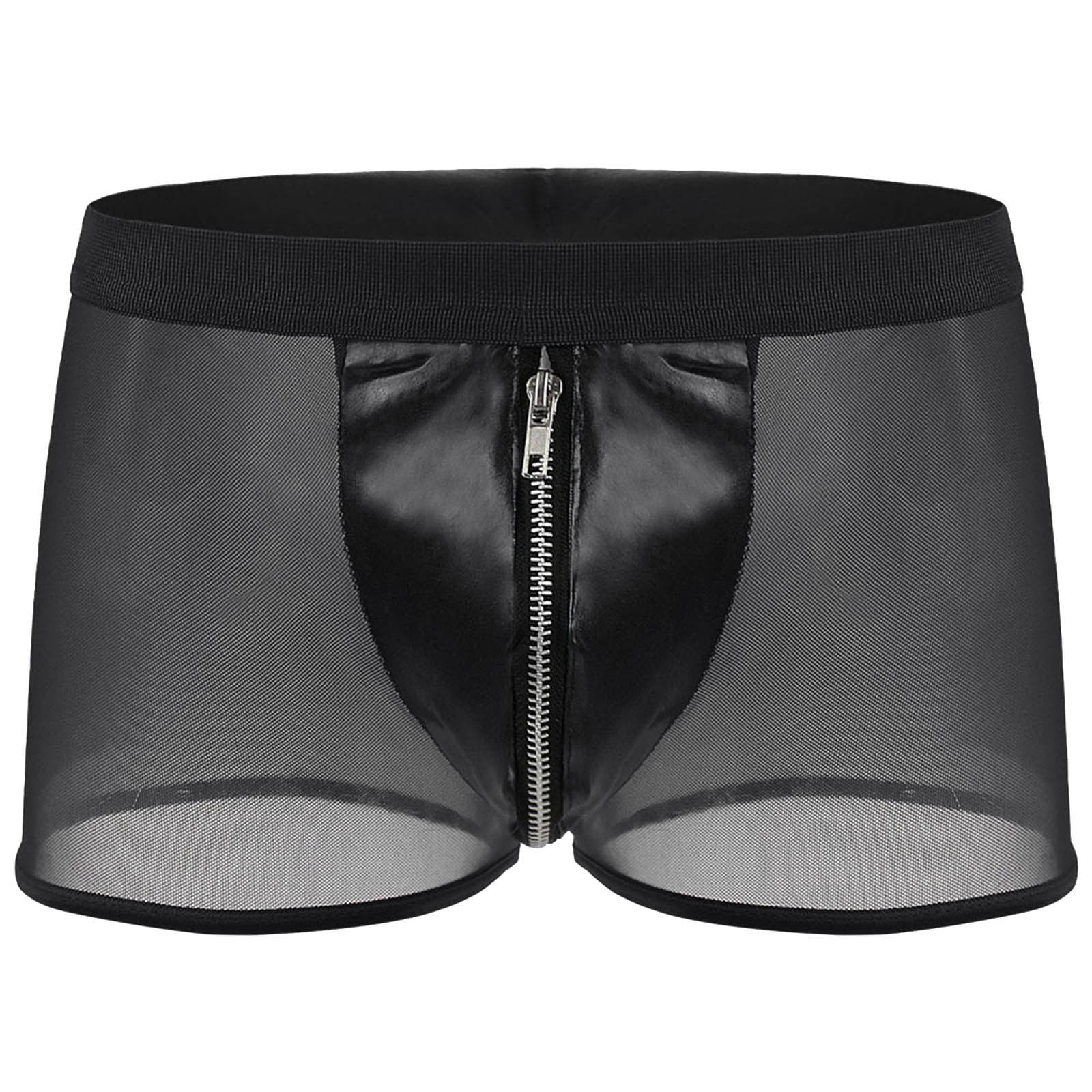 Rovga Men'S Underwear Underwear Medium Waist Fine Mesh Imitation ...