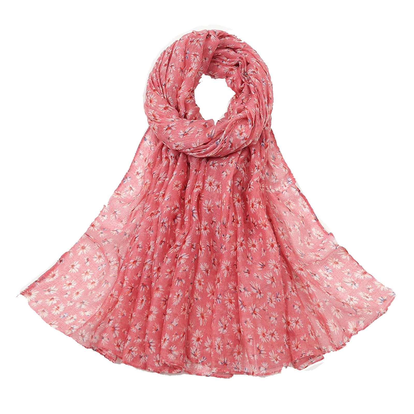Rovga Scarf For Women Fashion Versatile Daisy Flower Sunscreen Scarf ...