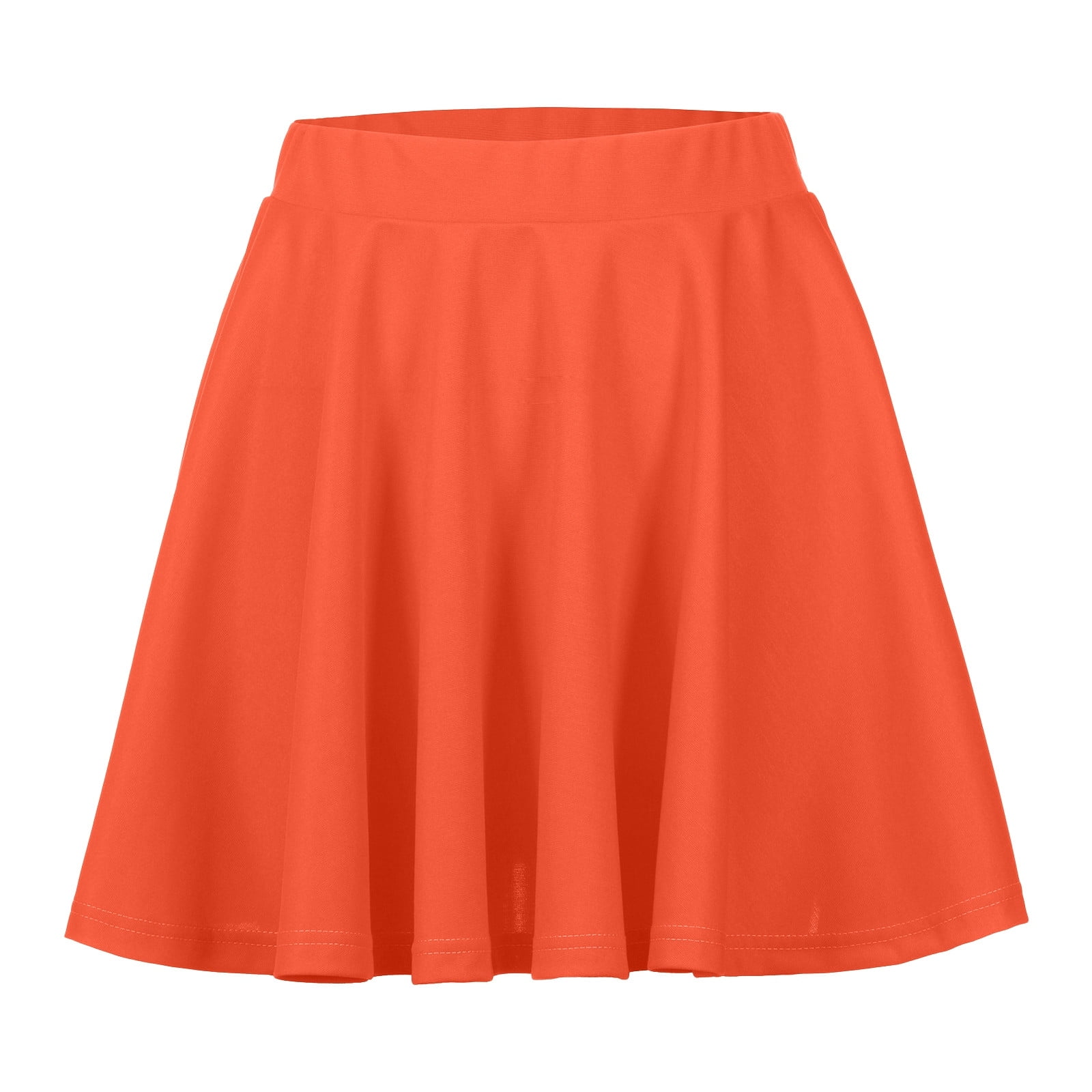 Rovga Skirts For Womens Trendy Solid Color Mini Skirt Above Knee Length ...