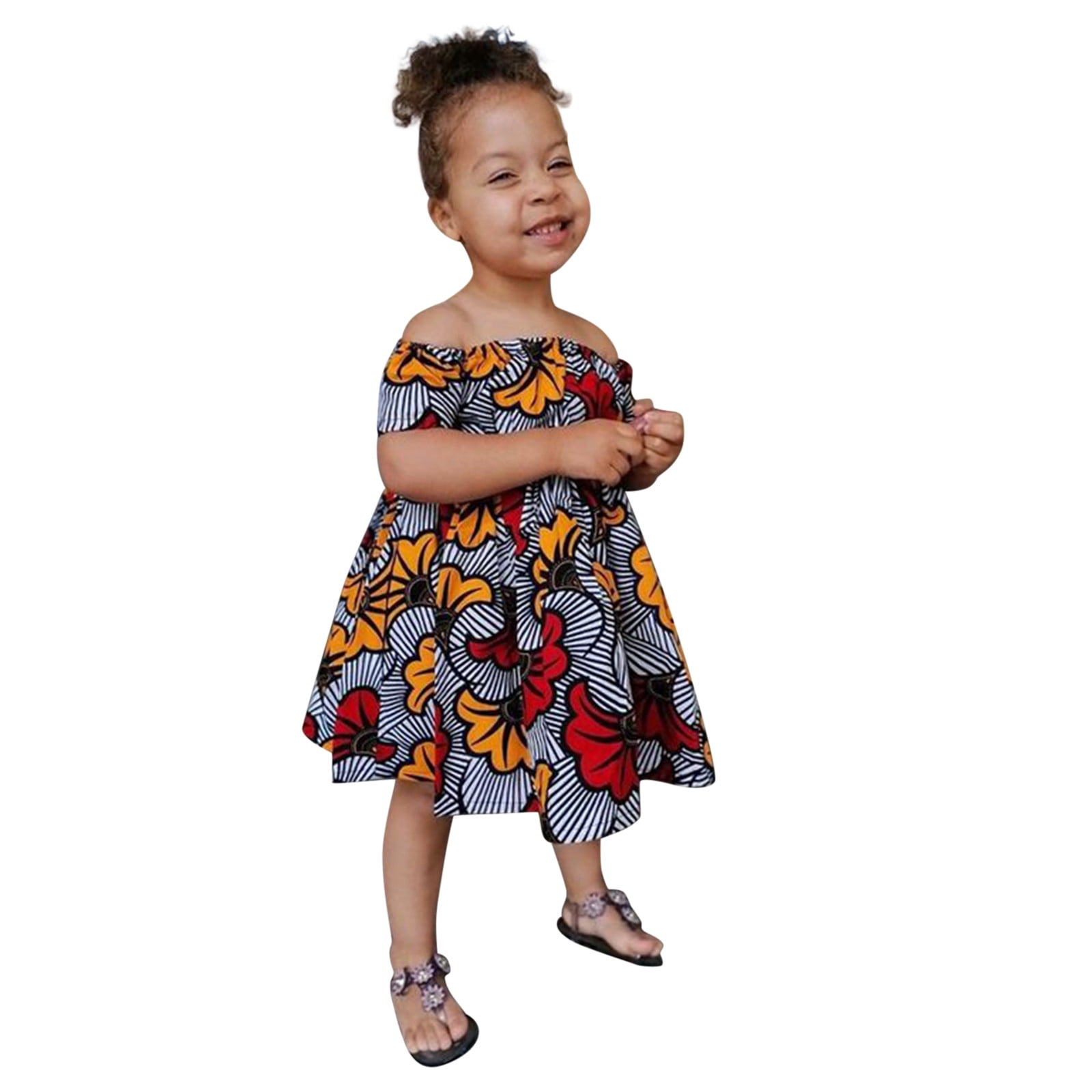 Rovga Toddler Kids Girls Traditional Style Short Sleeve Off Shoulder ...