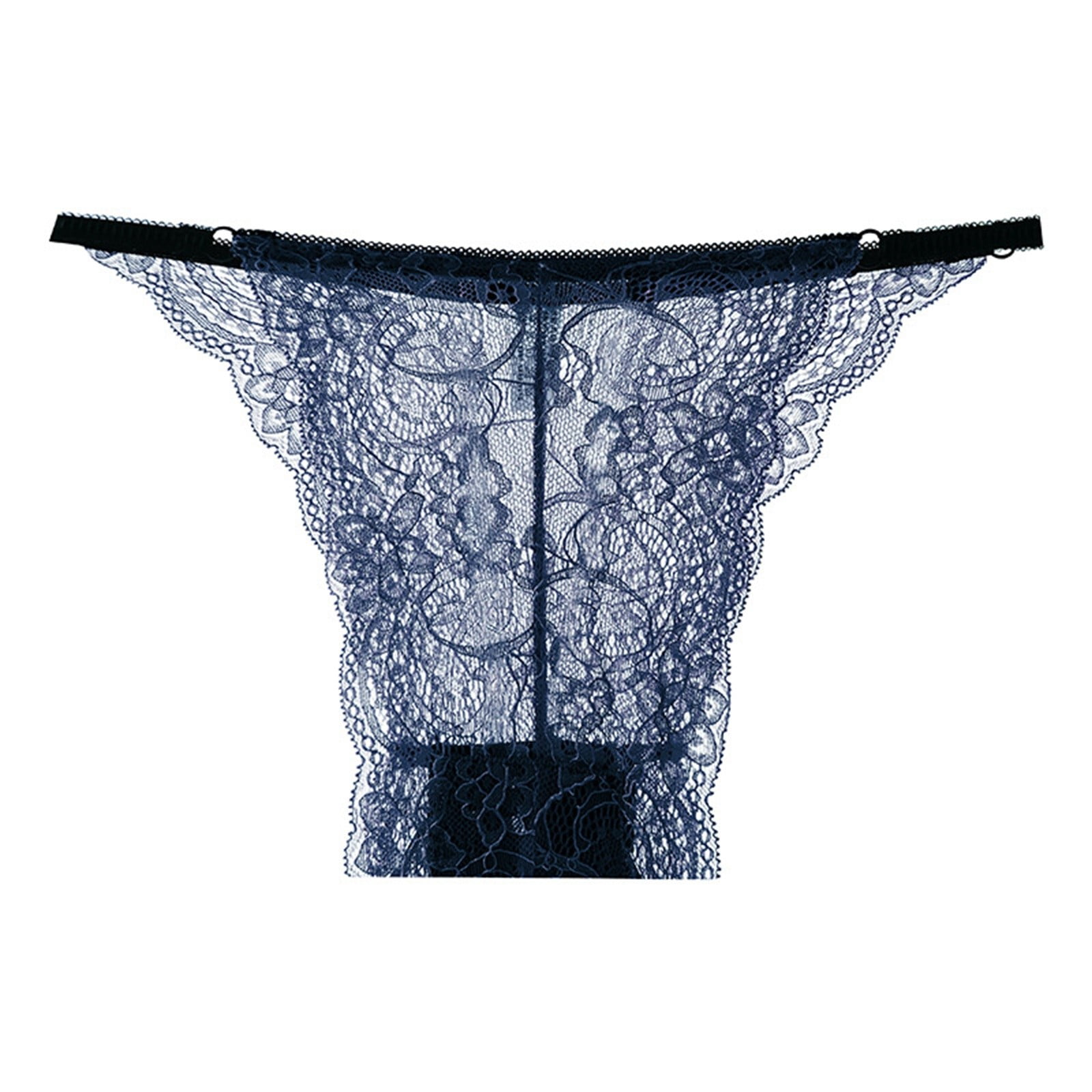 Rovga Underwear Women Lace Low Waist Underpanties High Cut Half ...