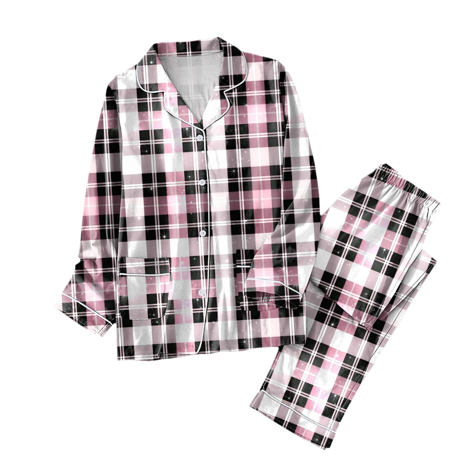 Rovga Womens Pajama Sets 2024 Trend Lady Sleepwear Matching Set Holiday ...