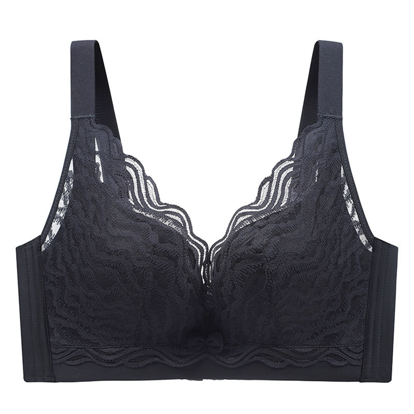 Rovga Womens Sports Bras Lace Wireless Full Coverage Bra Comfortable ...