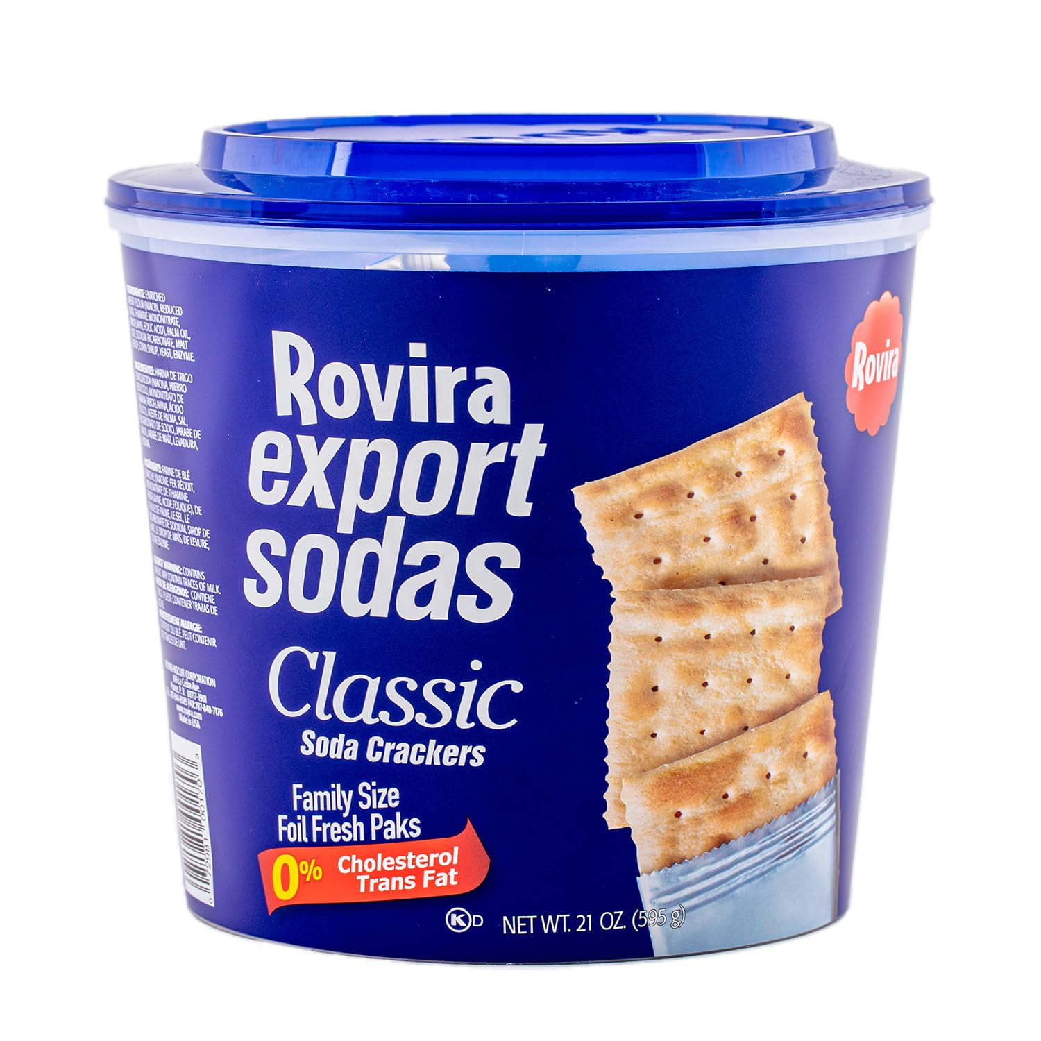 Rovira Export Soda Crackers, SAF21 21 oz. Bucket - A Perfect Snack ...