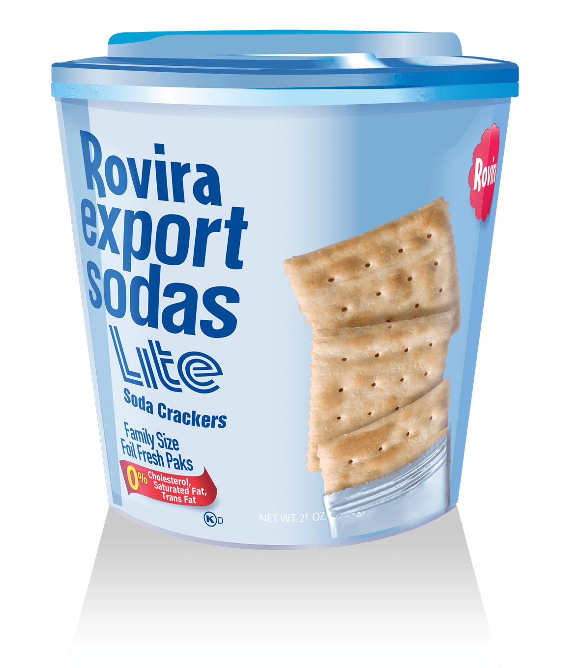 Rovira Export Sodas Lite Soda Crackers, 23. 6oz, Plastic Bucket ...