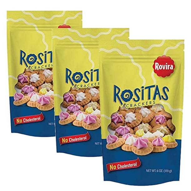 Rovira Rositas, Puerto Rico Snack by Rovira Biscuit 6oz (3 Pack ...