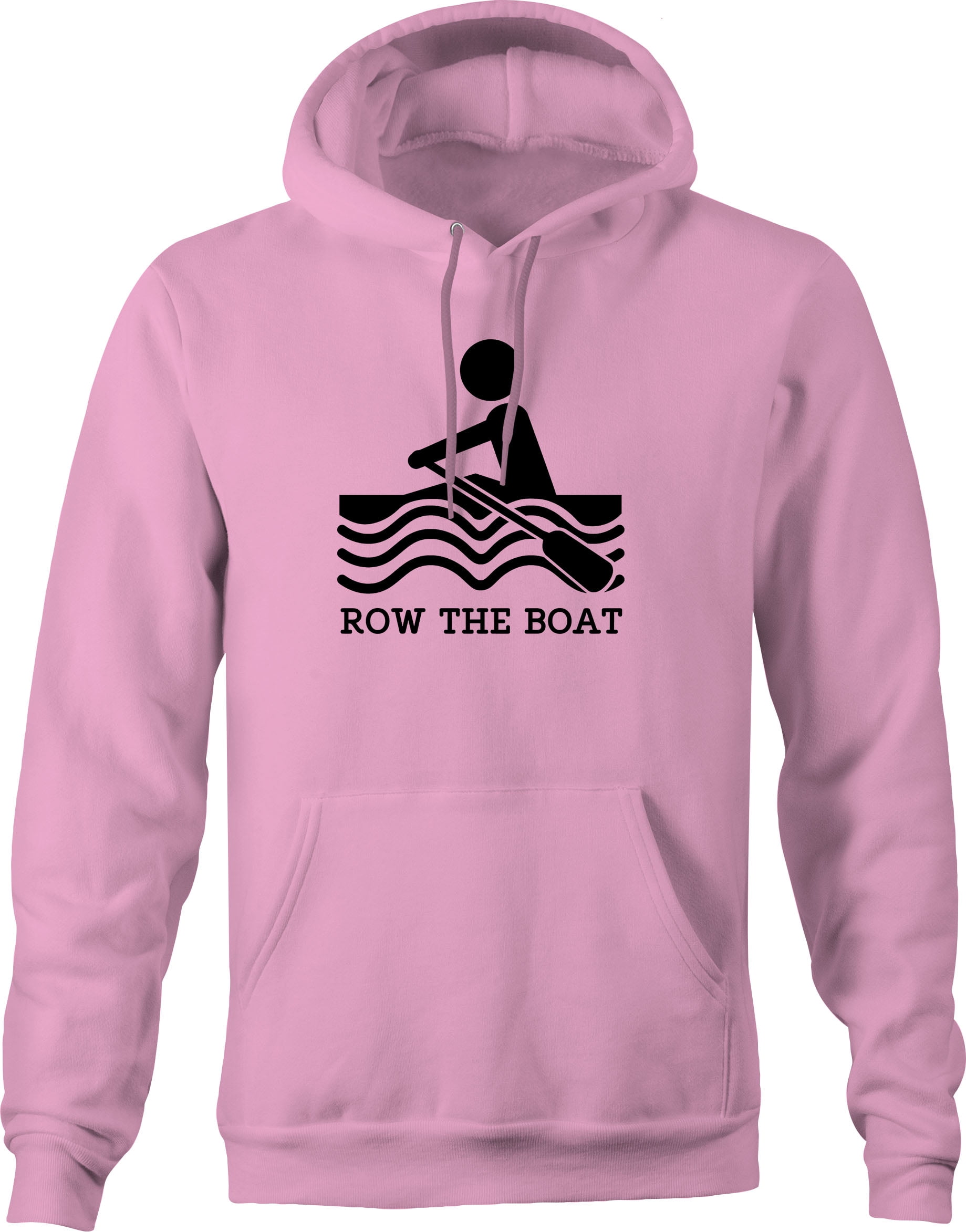 Row Boat Water Rowing Sports Oar Racing Pink XL Hoodie - Walmart.com