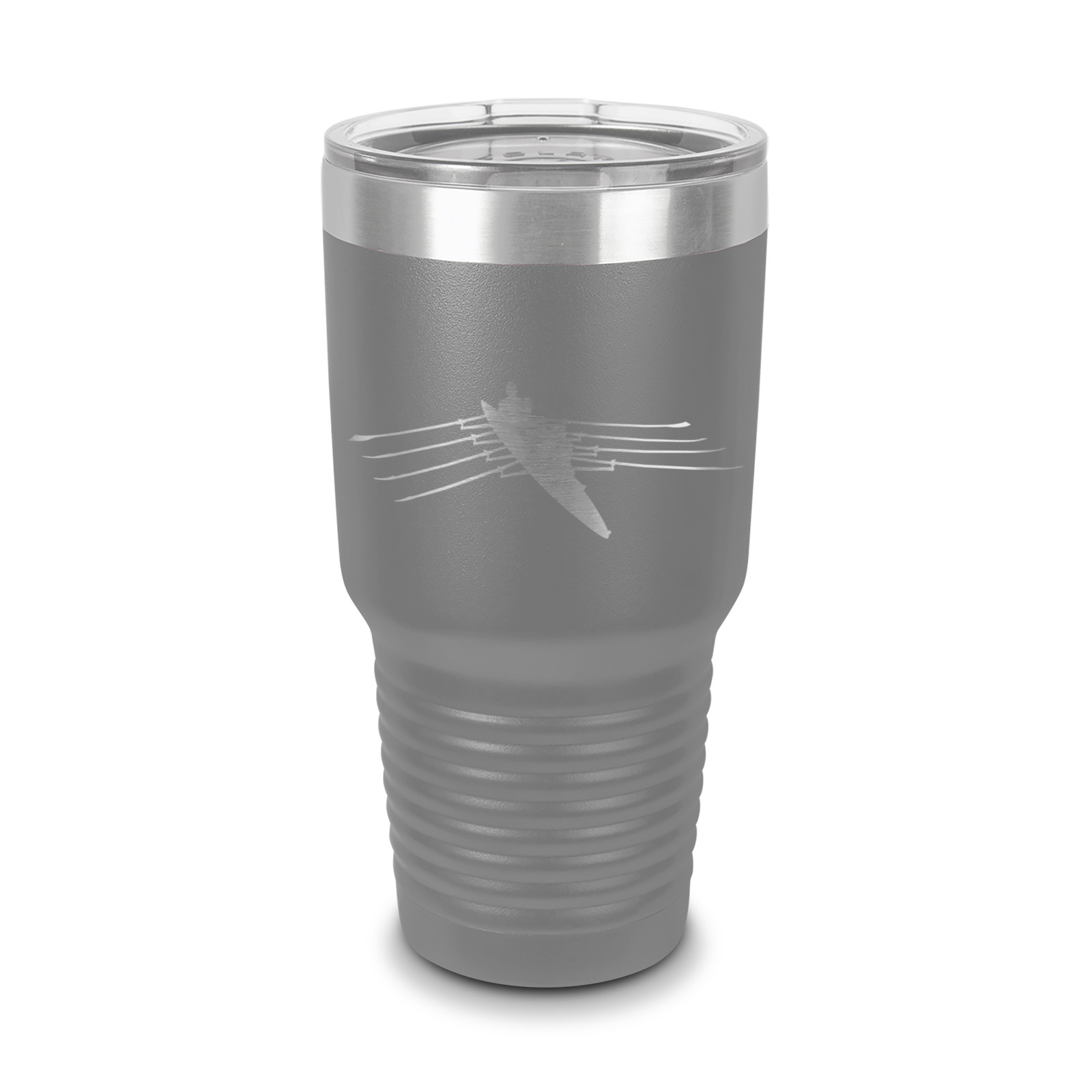 Row Tumbler 30 oz - Laser Engraved w/ Clear Lid - Stainless Steel ...