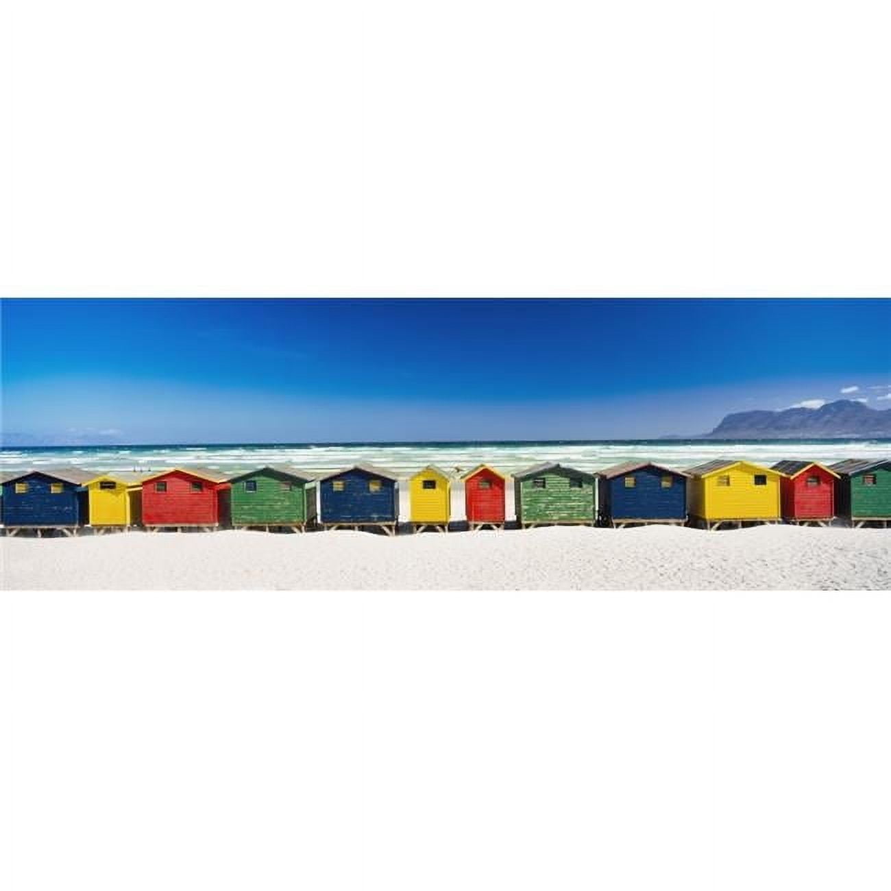 Row of Beach Houses On Beach Poster Print, 44 x 15 - Large - Walmart.com